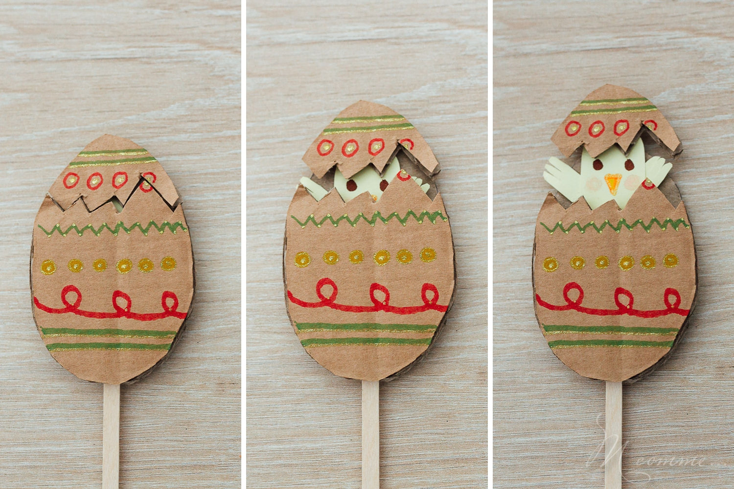 DIY enfant : l’œuf de Pâques surprise et son poussin ! - blog M comme...