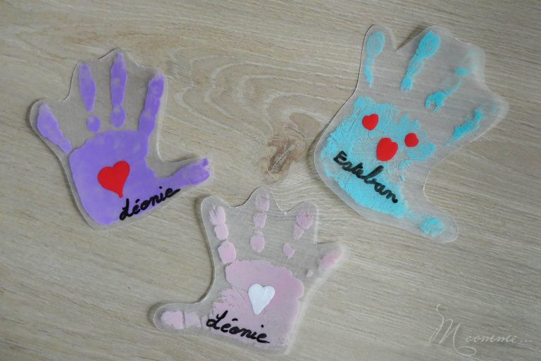 Tuto fête des pères : un porte-clés empreinte de main ! - M comme...